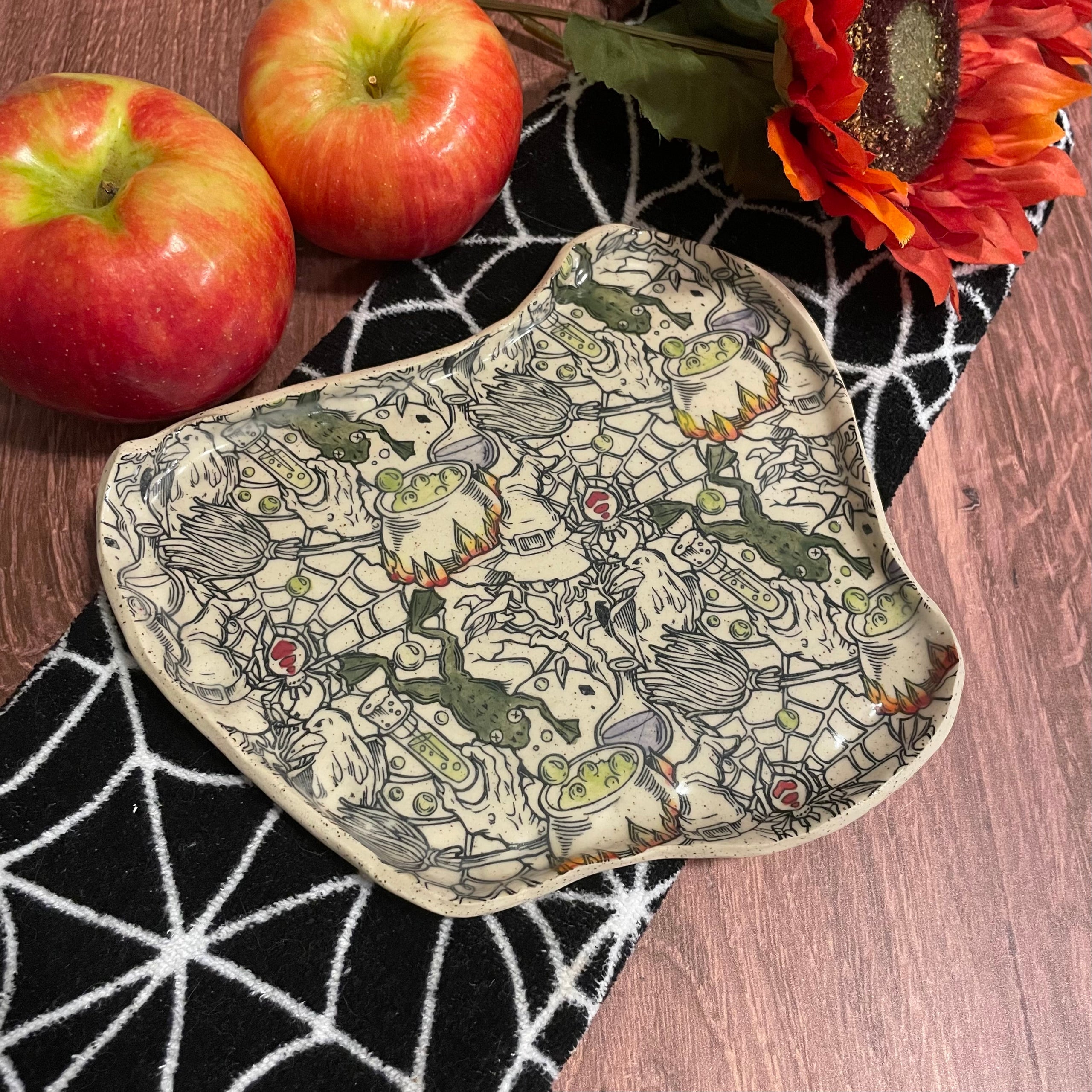 Halloween Weird Plate | Next of Kiln Designs